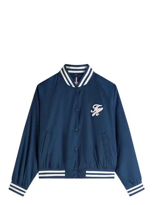 Tommy Hilfiger Varsity Bomber Jacket - Blue