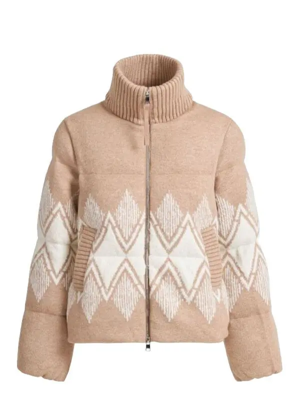 Varley Belinda Knitted Cotton Jacket - Nude
