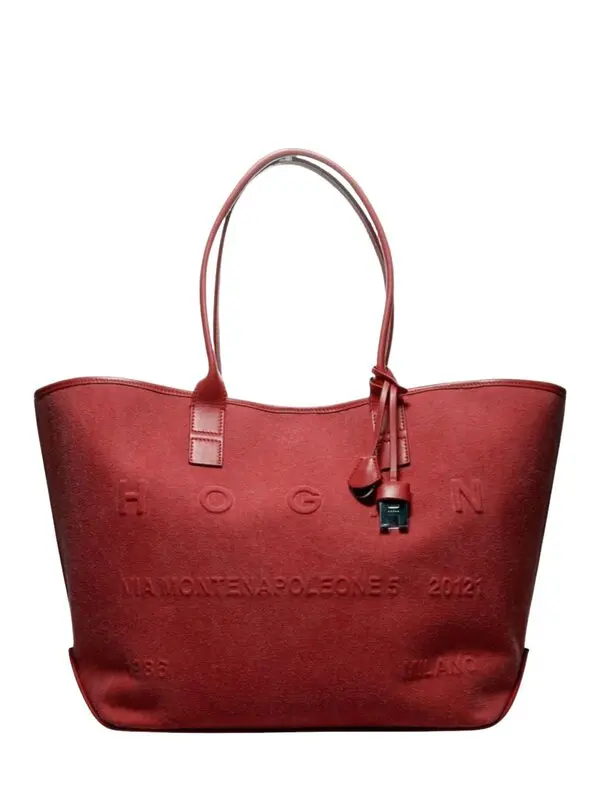 Hogan Medium Shopping Bag - Red