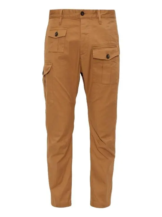 Dsquared2 Mid-rise Cargo Trousers - Brown