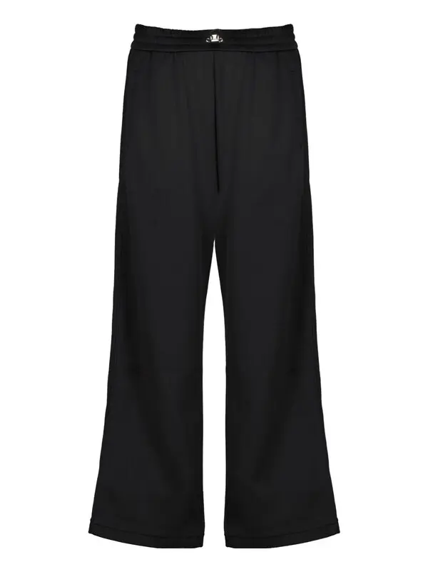 Fendi Wide-leg Drawstring Track Trousers - Black