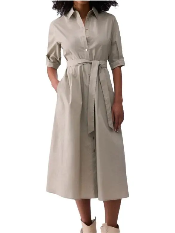 Liu Jo Short Sleeve Printed Shirt Dress - Grey
