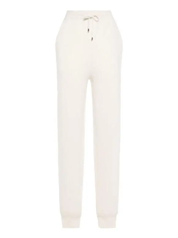 TOM FORD Compact Virgin Wool Blend Slim Pants - White