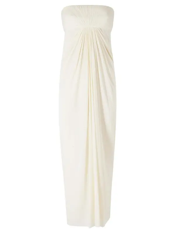 Alberta Ferretti Tube Top Maxi Dress - White