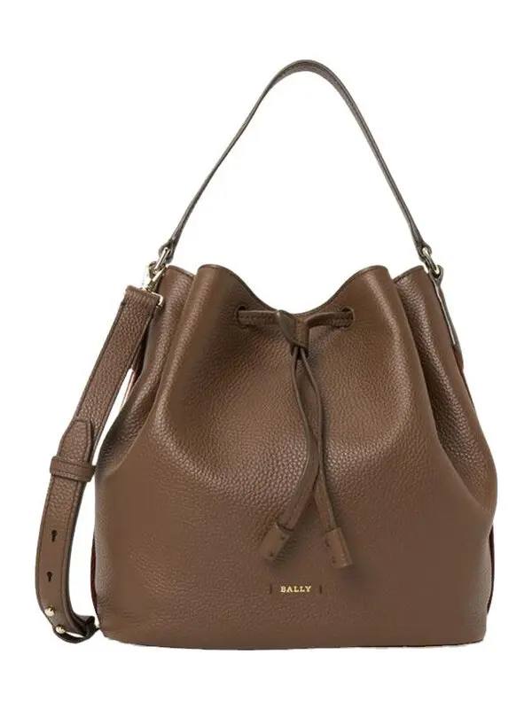 Bally Leather Bucket Bag - Green