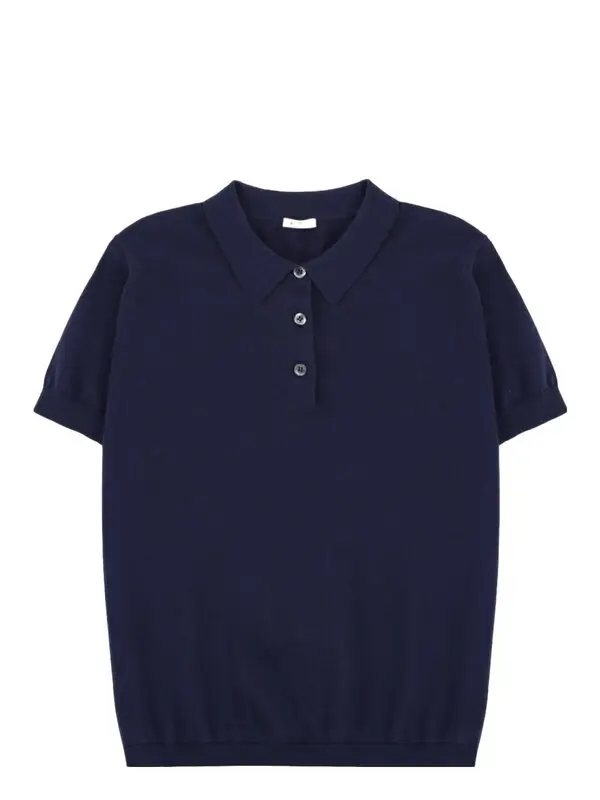 Aspesi Button-up Short-sleeved Polo Shirt - Black
