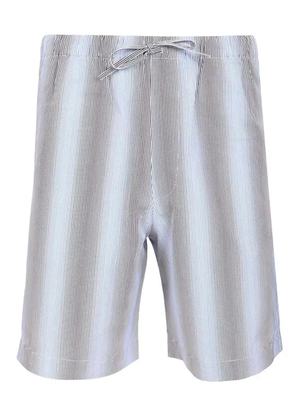 Dries Van Noten Striped Drawstring Shorts - Light Blue
