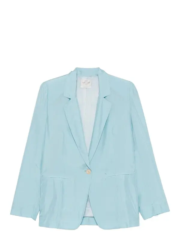 FORTE_FORTE Silk Blazer - Blue