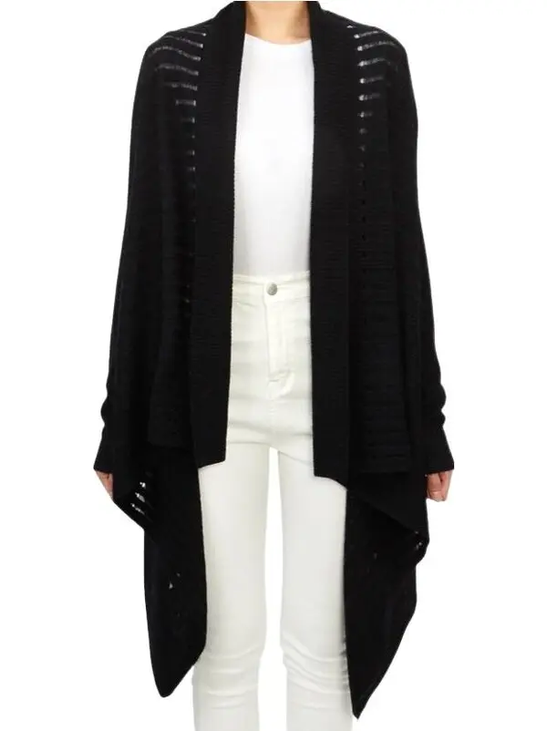 ALLSAINTS Harley Waterfall Cardigan - Black