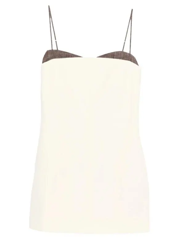 ENTIRE STUDIOS Panelled Mini Dress - White