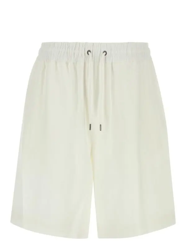 Giorgio Armani Linen Drawstring Shorts - White