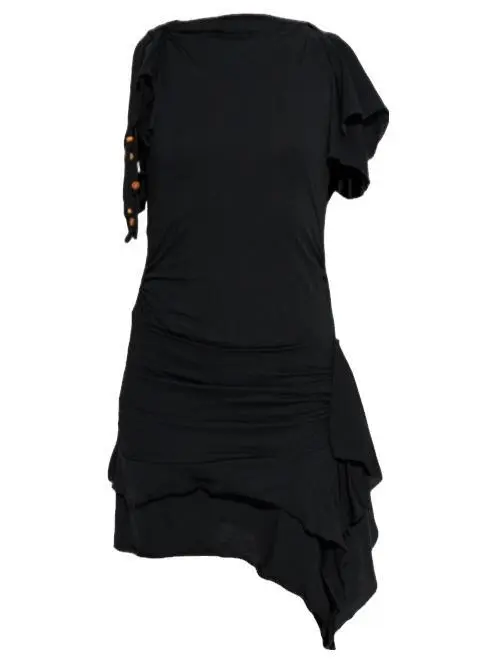 Isabel Marant Étoile Asymmetrical Ruffled Dress - Black