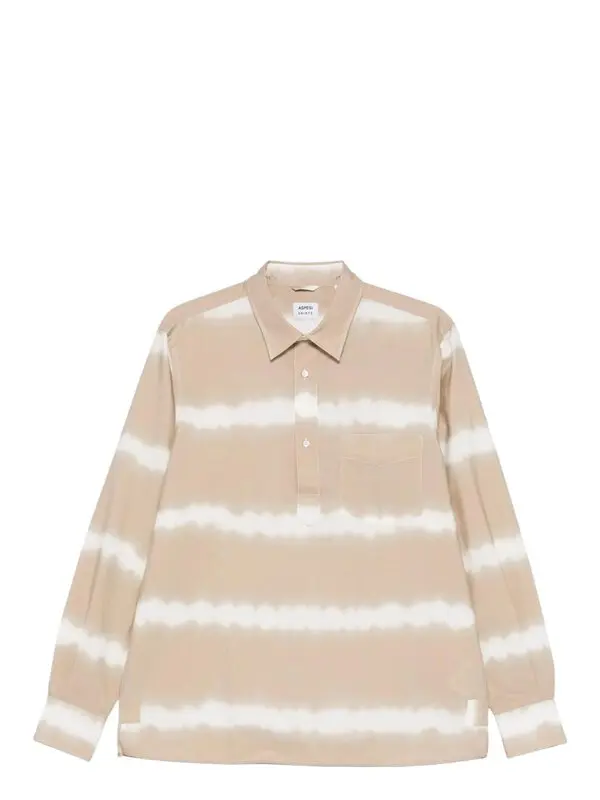Aspesi Printed Detail Polo Shirt - Nude