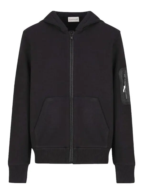 Moncler Zip-pocket Hooded Jacket - Black