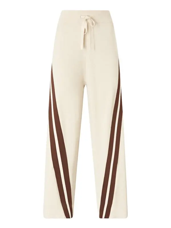 Pinko Drawstring Stripe Trousers - Grey