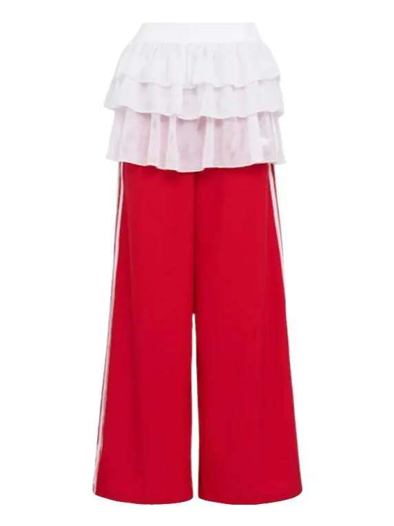 ADIDAS ORIGINALS Adilenium Firebird Track Pants - Red