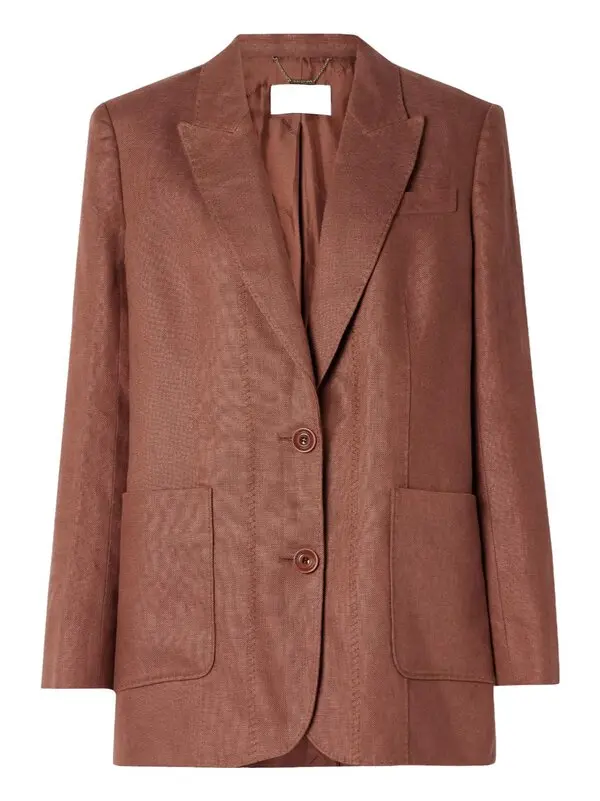Zimmermann Illuminate Suit Jacket - Rust-colored
