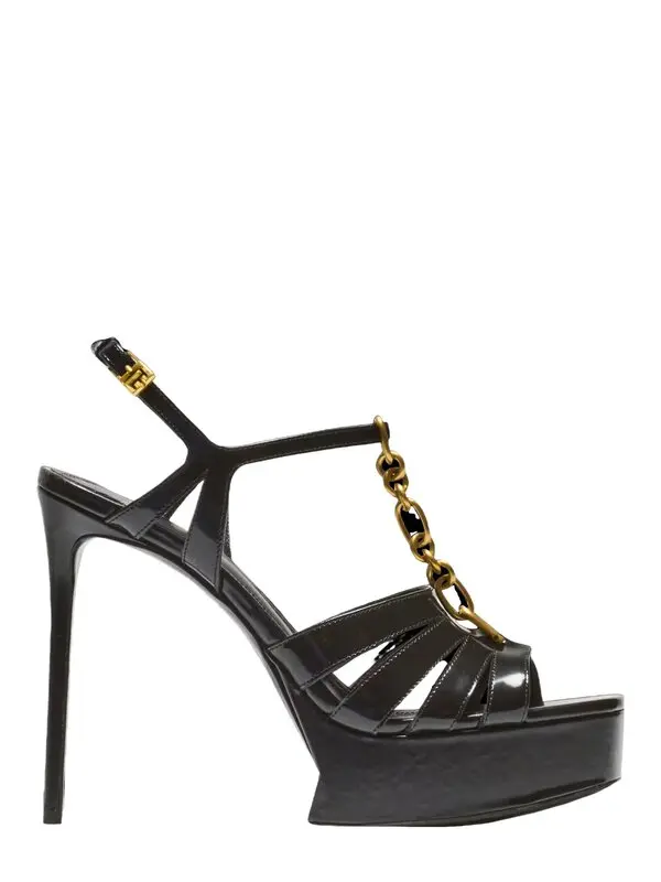 Balmain Sync Platform Sandals - Black