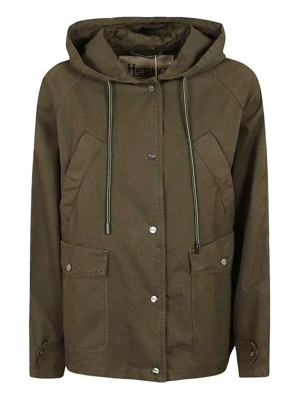 Herno Hooded Padded Jacket - Green