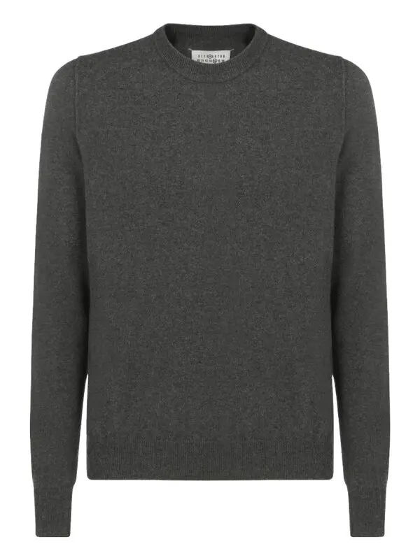 MAISON MARGIELA Four-stitch Crewneck Jumper - Grey