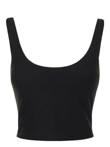The Upside Logo Detail Cropped Vest - Black