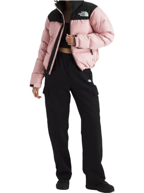 The North Face 1996 Retro Nuptse Down Puffer Jacket - Metallic Pink-tnf Black