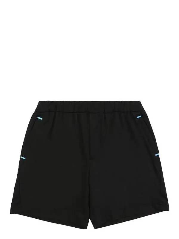 Prada Logo Detail Shorts - Black