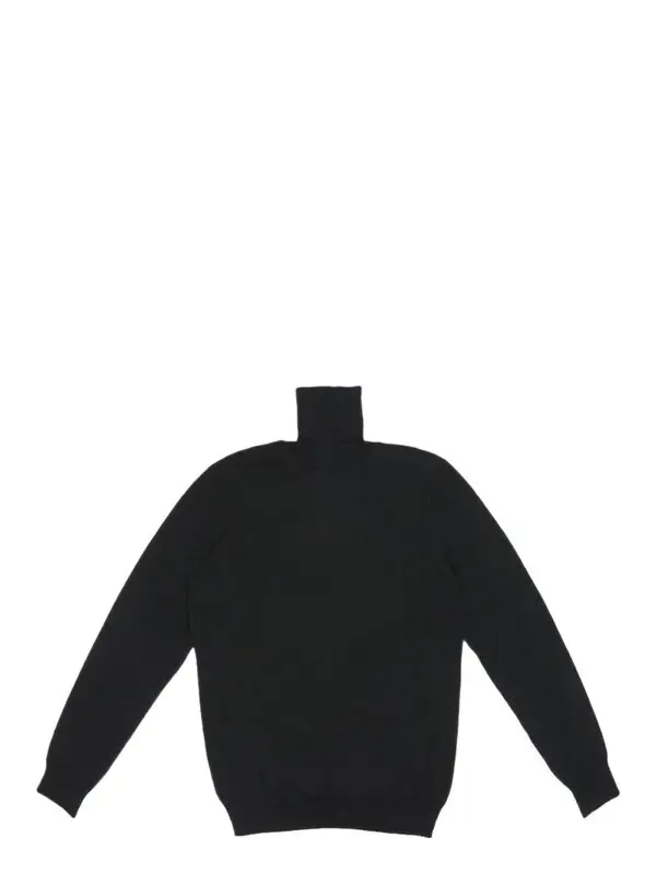 FERRAGAMO High-neck Ribbed Sweater - Black