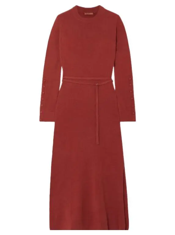 Altuzarra Belted Mid-length Dress - Red