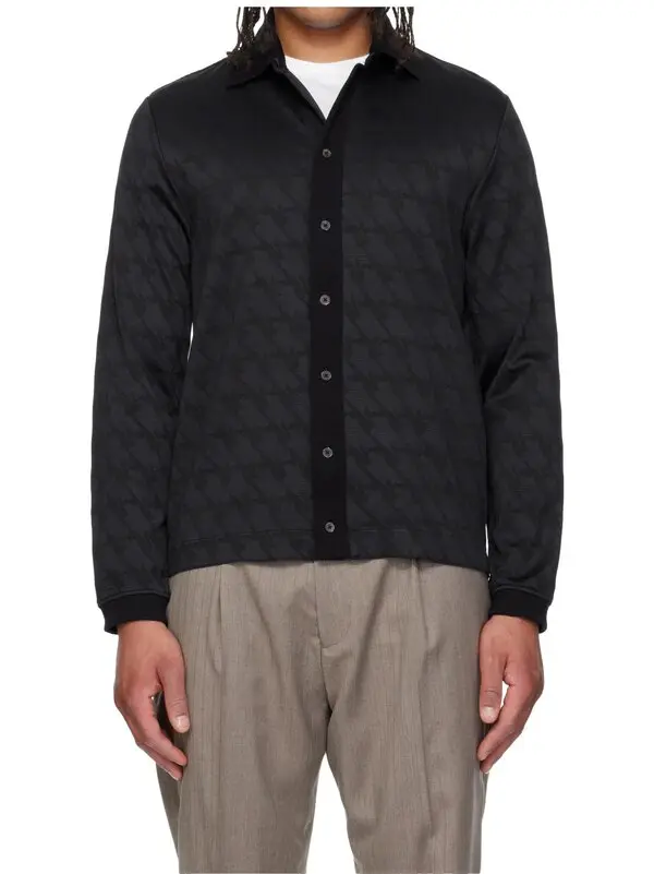 Paul Smith Long-sleeved Jacquard Shirt - Blue