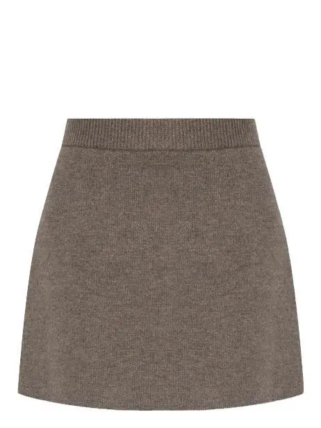 LISA YANG Ribbed-knit Mini Skirt - Green