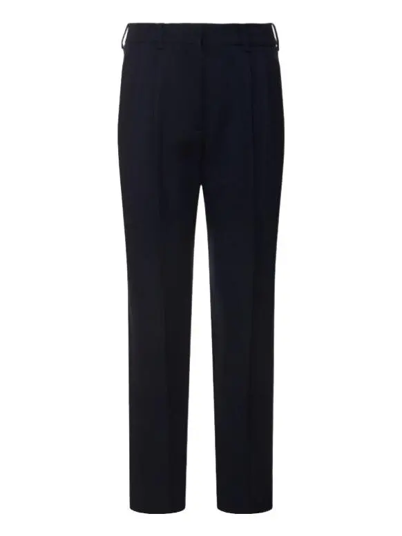 BLAZÉ MILANO Fox Straight Wool Trousers - Black