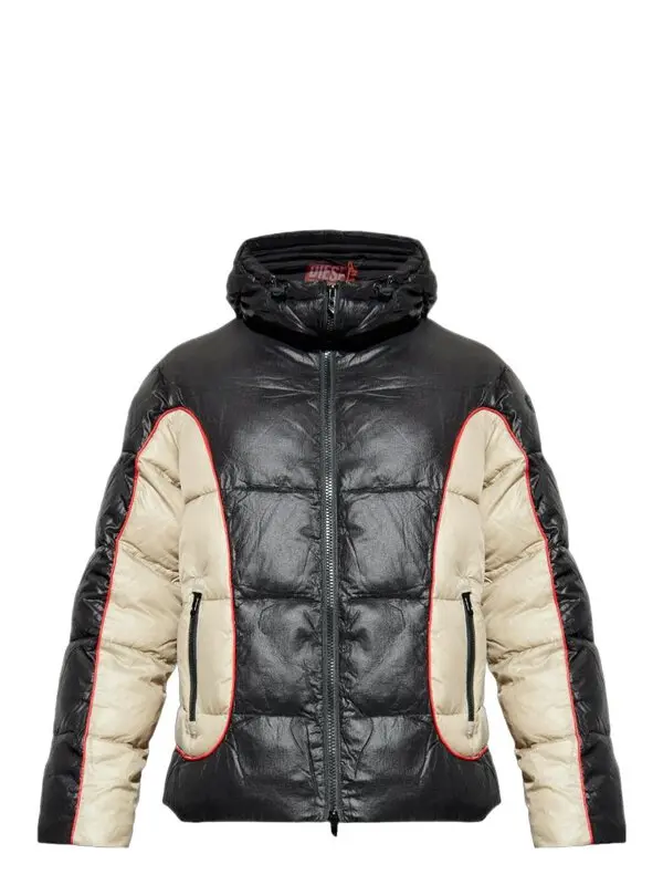 DIESEL® W-ostend-wrd Hooded Jacket - Black