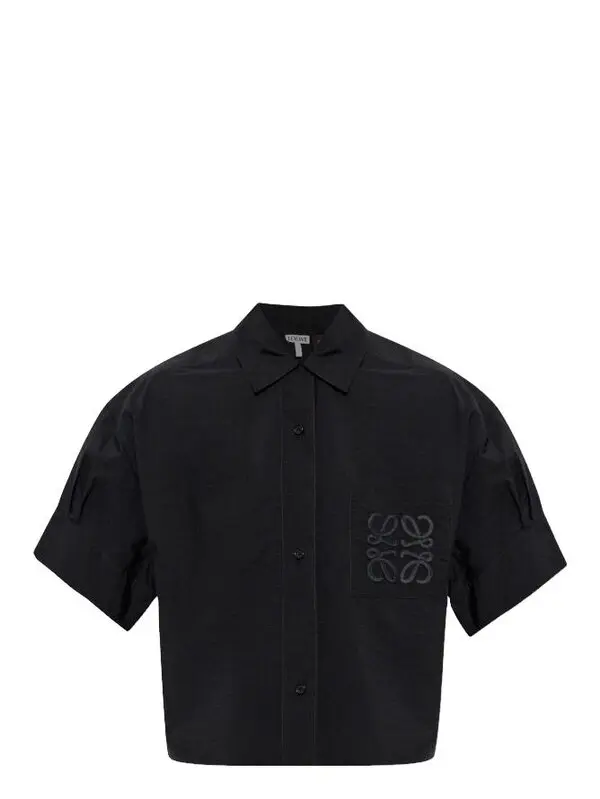 Loewe Cropped Pocket Shirt - Black