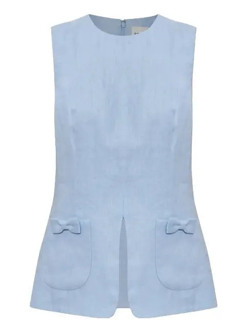 Posse Harper Crew Neck Top - Blue