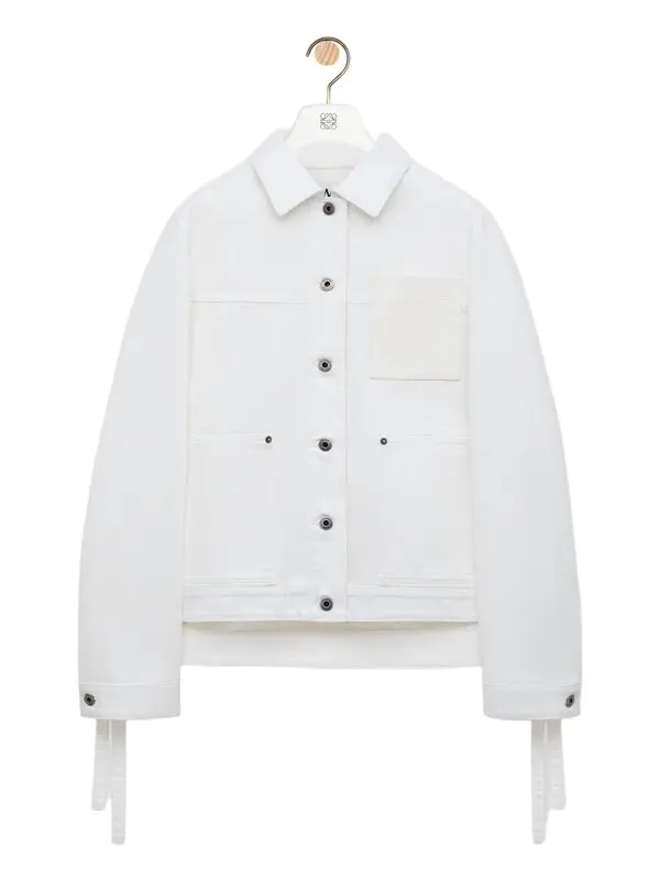 Loewe Embossed Anagram Jacket - White