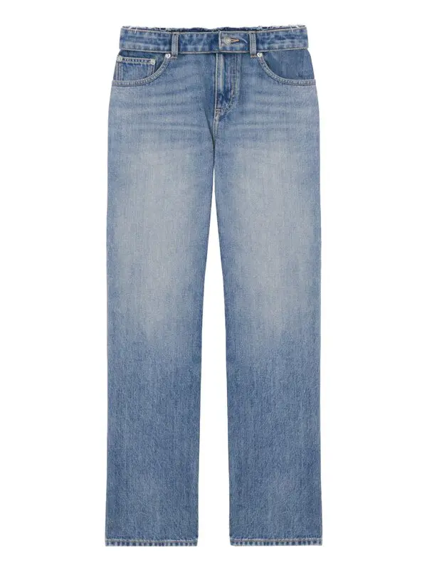 Alexander McQueen Deconstructed Waist Jeans - Washed Blue