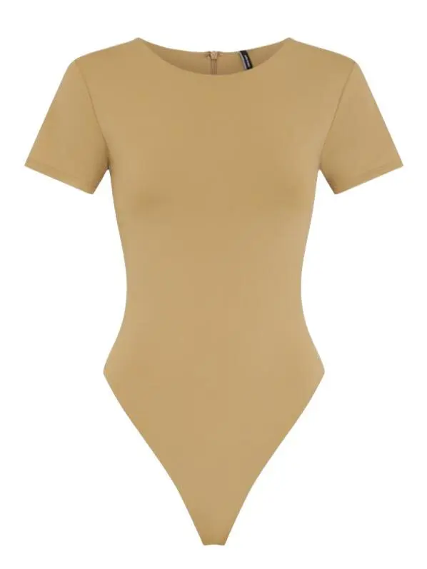 ENTIRE STUDIOS Short Sleeve Bodysuit - Nude