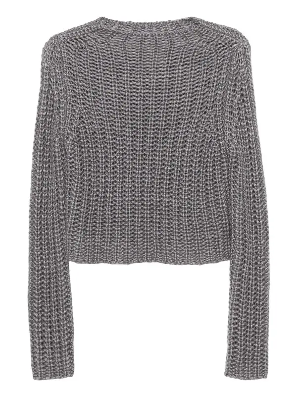 FORTE_FORTE Silk Cashmere Mohair Sweater - Gray