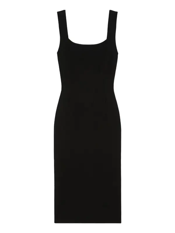 Max Mara Square Neck Dress - Black