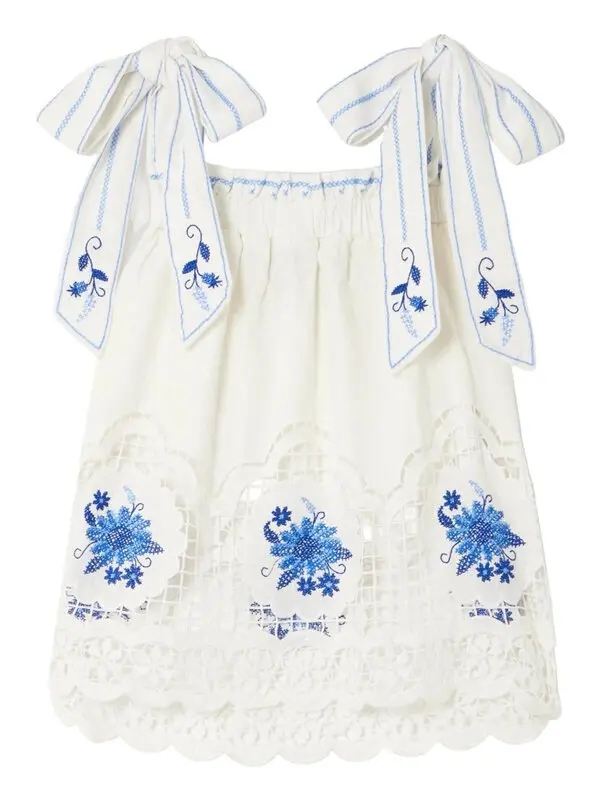 Farm Rio Bow Vest - White