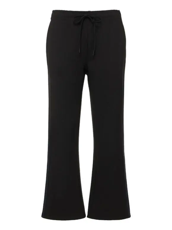 The Upside Camille High Waist Flare Sweatpants - Black
