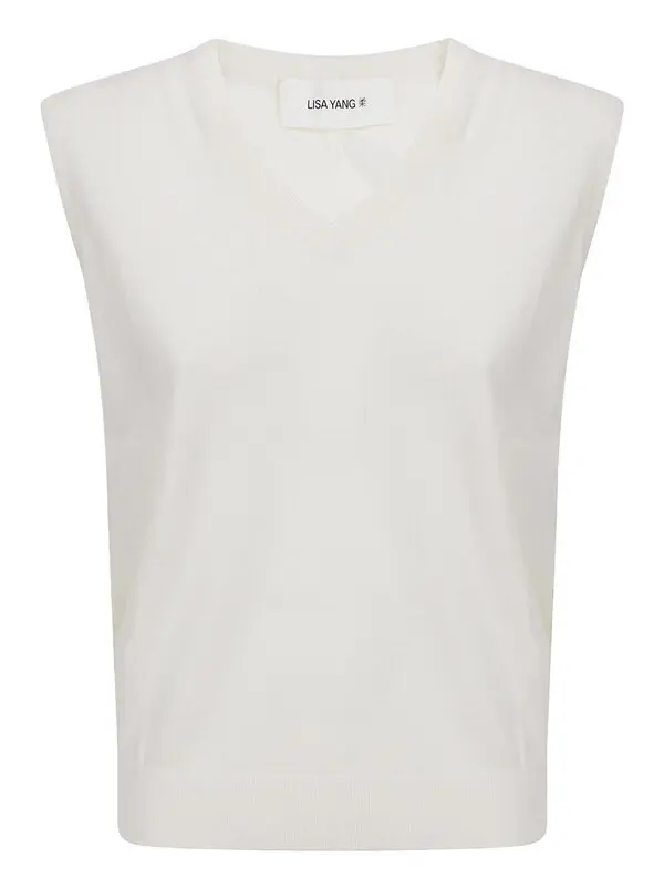 LISA YANG Sleeveless Knitted Top - Ivory