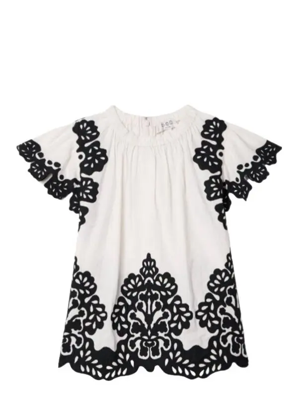 Sea Appliqué Cotton Top - No