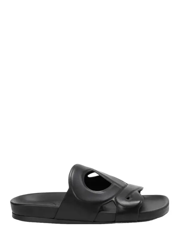 Loewe Round-toe Flat Sandals - Black