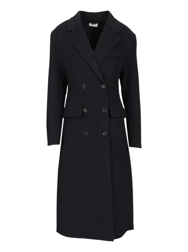 P.a.r.o.s.h Double-breasted Tailored Coat - Black