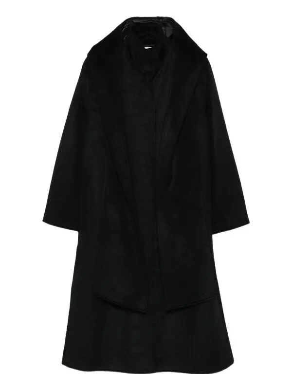 FORTE_FORTE Long-sleeved Coat - Black