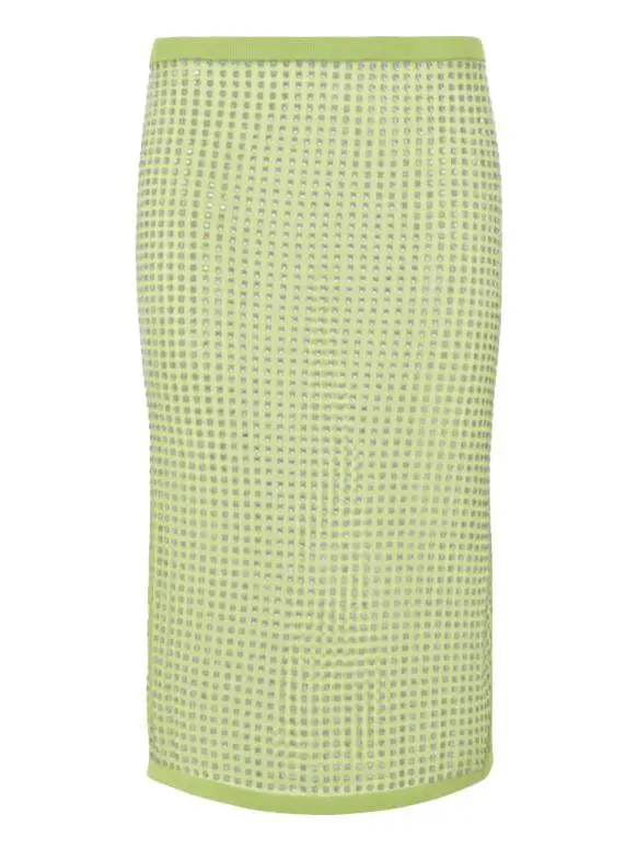 Christopher Esber Cirrus Crystal Embellished Midi Skirt - Nude