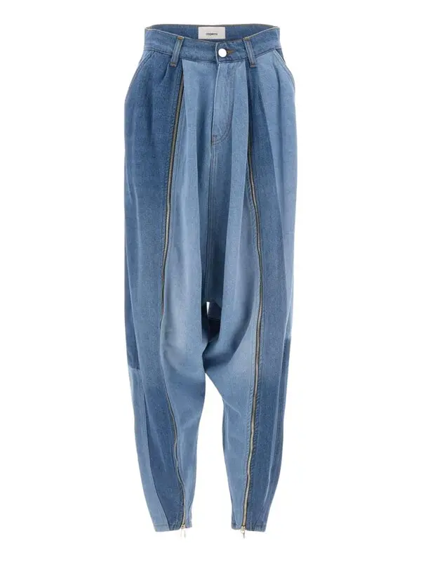 Coperni Patchwork Sarouel Jeans - Blue