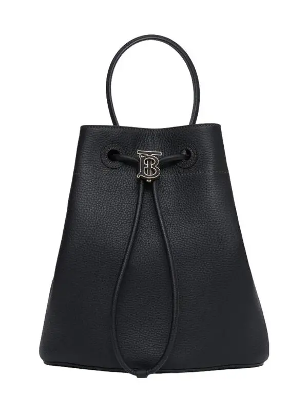 Burberry Small Tb Bucket Bag - Black